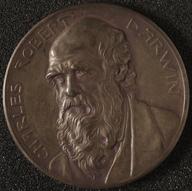 Medal to commemorate the centenary of the birth of Charles Darwin ...
