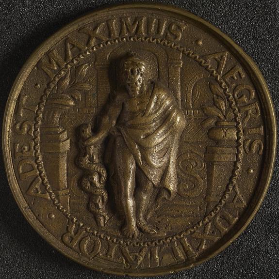 Brass ticket medal to the Library of the Hortus Medicus | Science ...