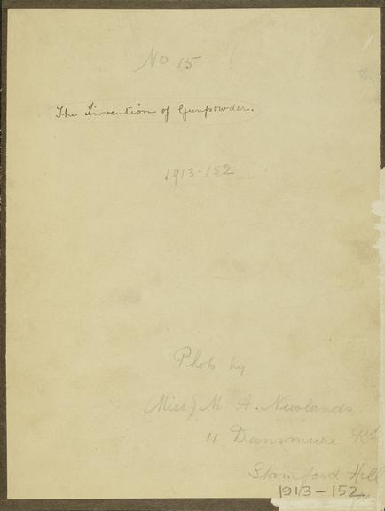 The Invention of Gunpowder | Science Museum Group Collection