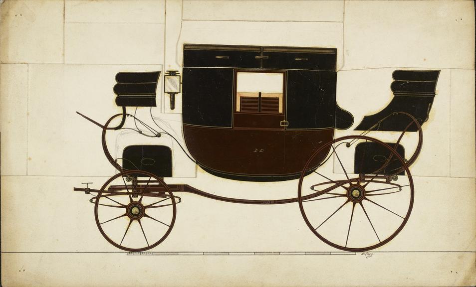 Design for a Town Coach | Science Museum Group Collection