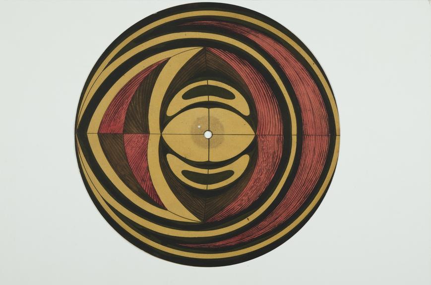 Translucent paper disc; print, anamorphic image | Science Museum Group ...