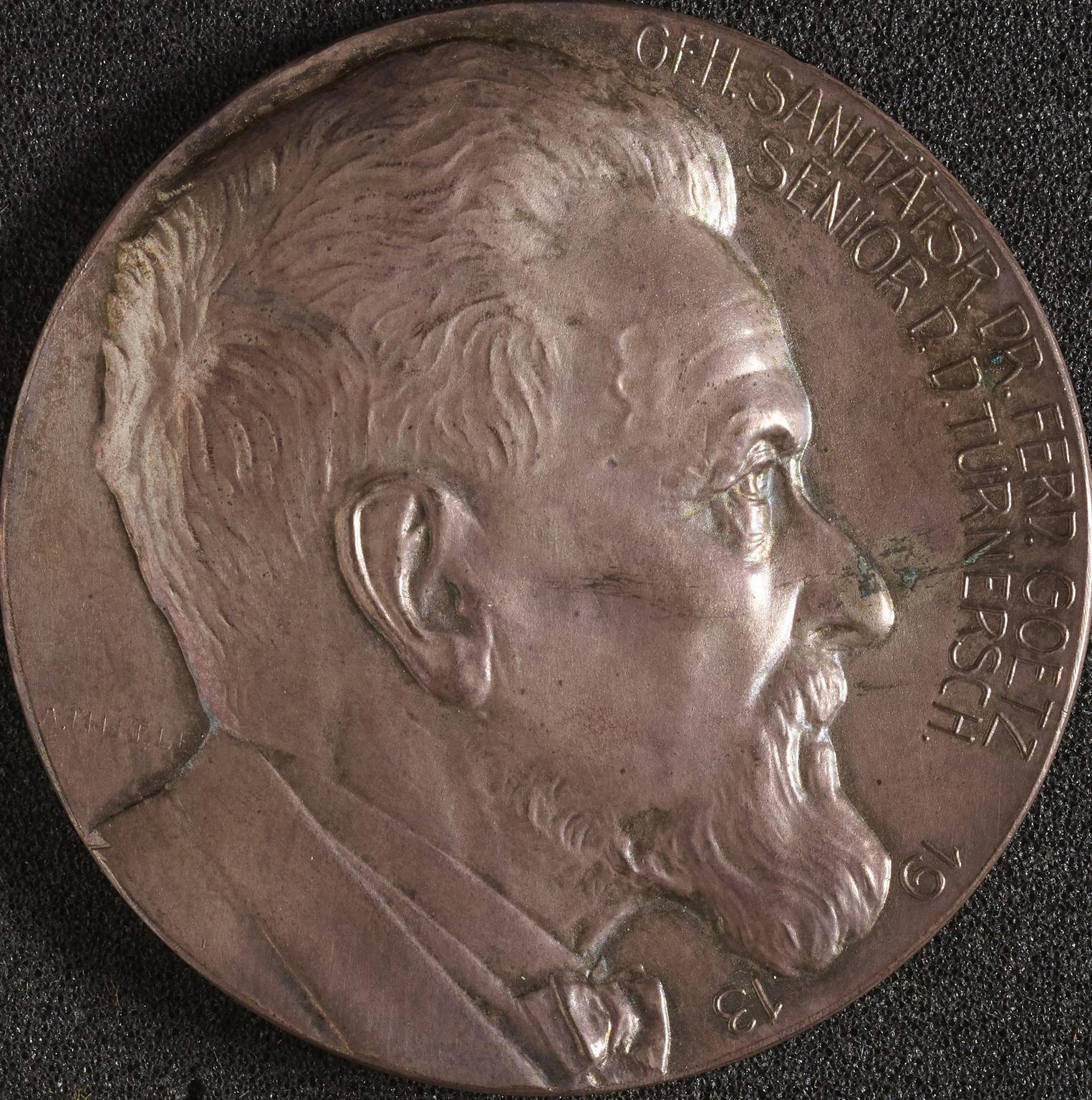Circular silver medal | Science Museum Group Collection