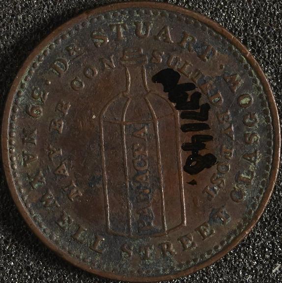 Circular copper token | Science Museum Group Collection