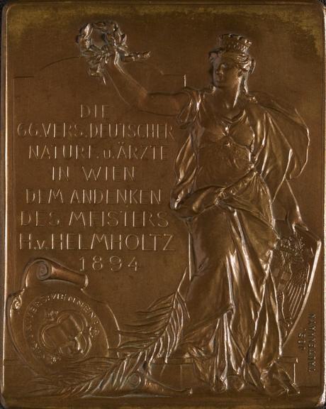 Rectangular bronze medal | Science Museum Group Collection