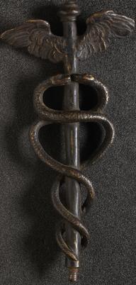 Bronze caduceus | Science Museum Group Collection