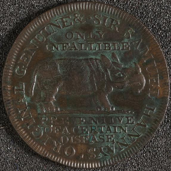 Circular copper token | Science Museum Group Collection