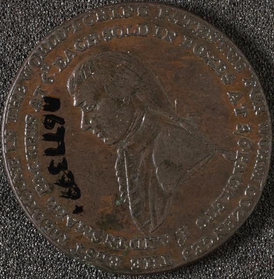 Copper trade token | Science Museum Group Collection