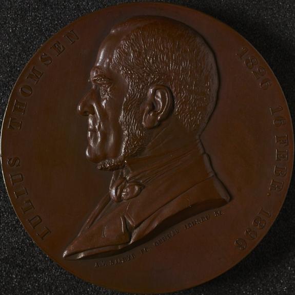 Julius Thomsen commemorative medal | Science Museum Group Collection