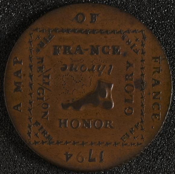 Token, copper, 28mm diameter. Middlesex token | Science Museum Group ...