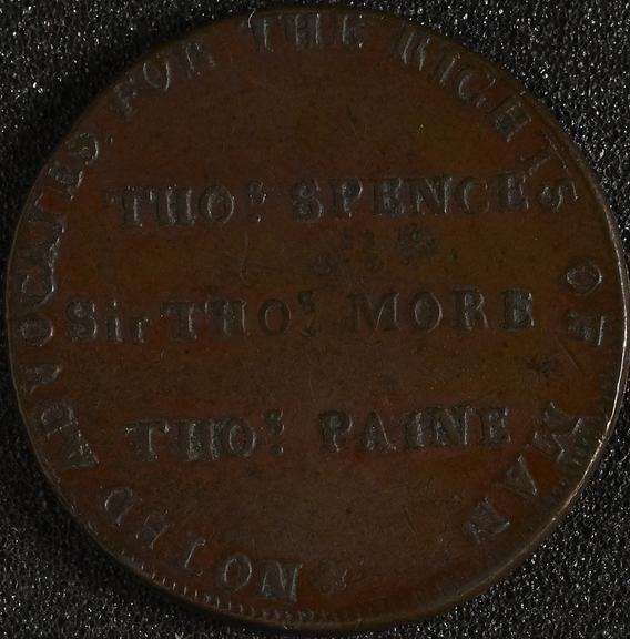 Middlesex token, Pig's meat, 1789-1800. | Science Museum Group Collection