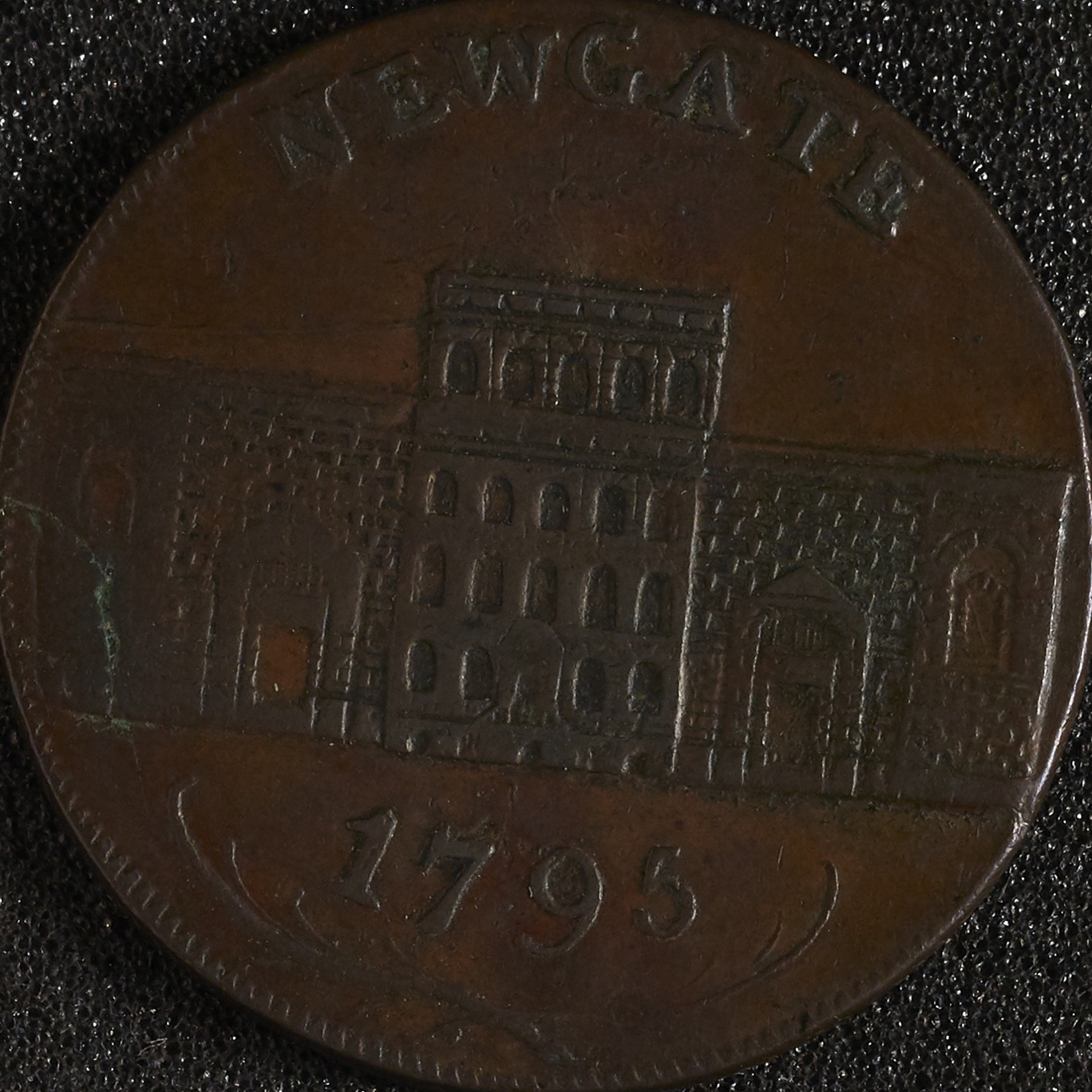 Middlesex token, Newgate, 1795. | Science Museum Group Collection