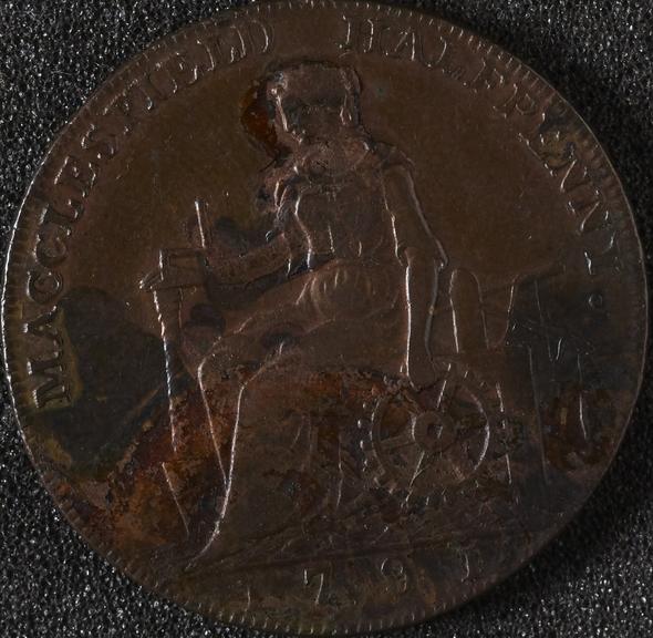Charles Roe token, Macclesfield, halfpenny | Science Museum Group ...
