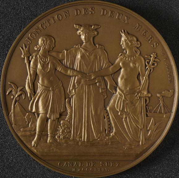 Suez Canal medal: Joining of the Two Seas | Science Museum Group Collection