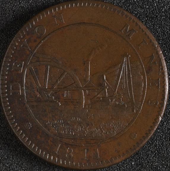 Tavistock (Devon mines) penny token | Science Museum Group Collection