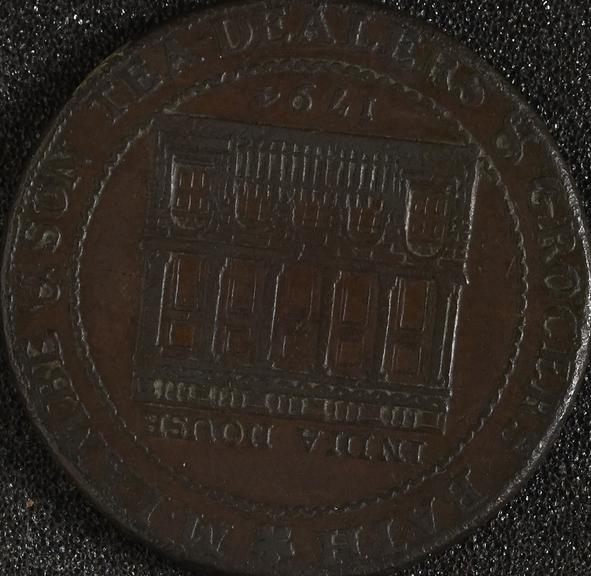 Bath halfpenny token for tea dealer and grocer, 1794 | Science Museum ...