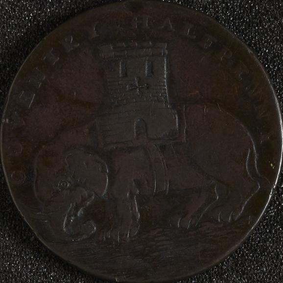 Coventry halfpenny token, 1793 | Science Museum Group Collection