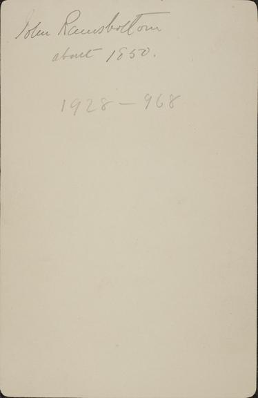 Portrait: Cabinet photograph of John Ramsbottom | Science Museum Group ...