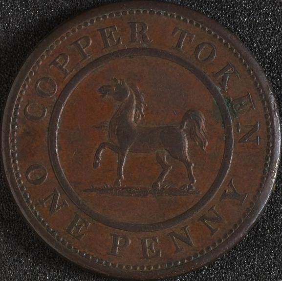 Token, copper, 35mm diameter. Birmingham and South Wales Rose Copper Co ...