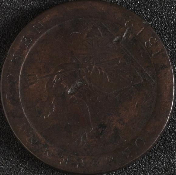 Sheffield penny token, 1812. | Science Museum Group Collection