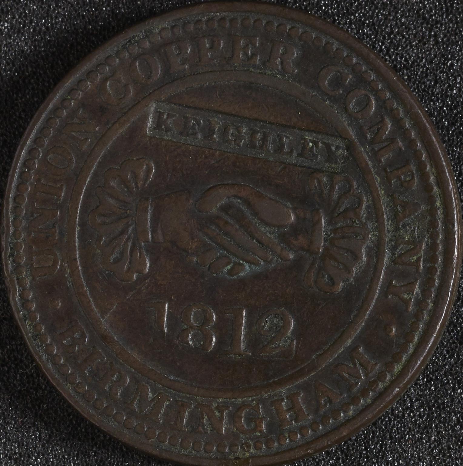 Token, copper, 35mm diameter. Keighley penny | Science Museum Group ...