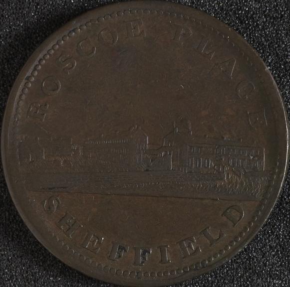 Token, copper, 33mm diameter. Sheffield penny | Science Museum Group ...