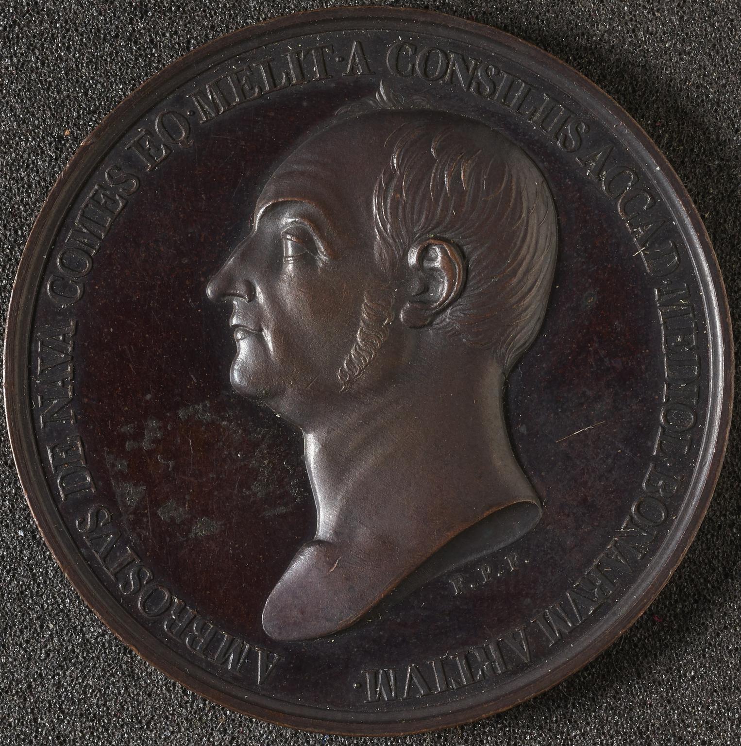 Medal, Ambrosius de Nava, Italy, 1844 | Science Museum Group Collection
