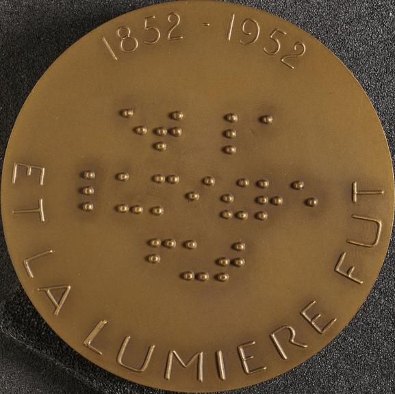 Bronze portrait medal issued to commemorate the centenary of the death ...