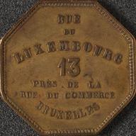 Octagonal bronze token | Science Museum Group Collection