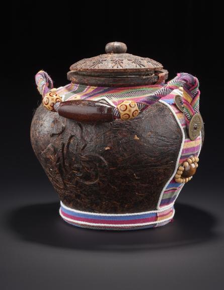 Jar made of compressed tea for Chinese fermented compressed tea ...