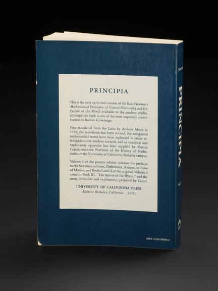 Book: Isaac Newton's Principia Mathematica (Vol I) in its first English ...