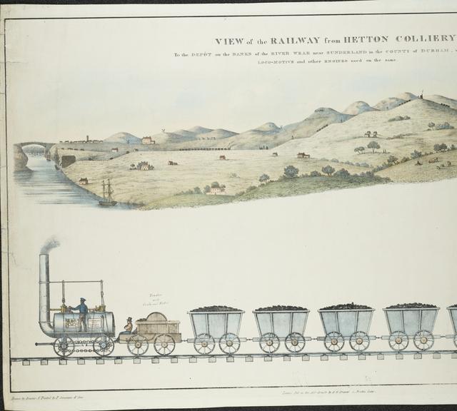 View of the Railway from Hetton Colliery to the Depot | Science Museum ...