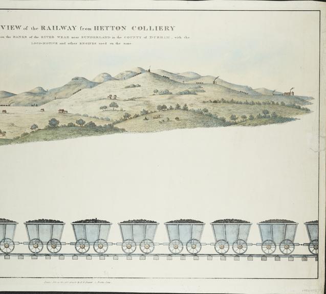 View of the Railway from Hetton Colliery to the Depot | Science Museum ...