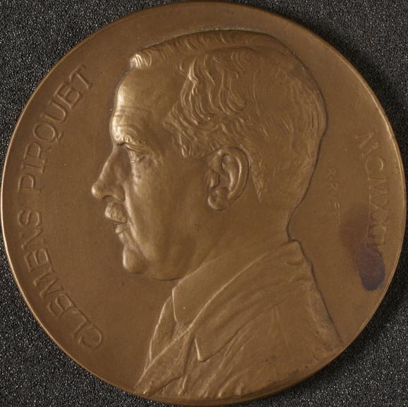 Bronze medal commemorating the fiftieth birthday of professor Clemens ...