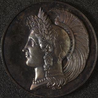 Circular silver medal | Science Museum Group Collection