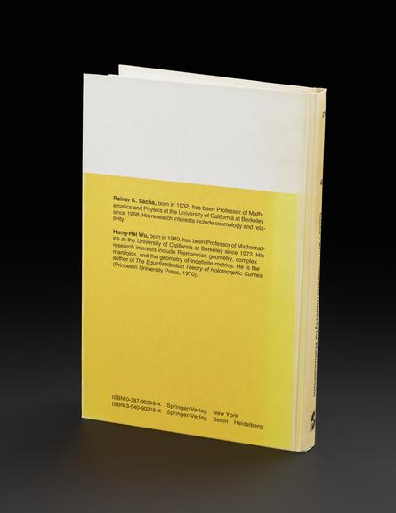 Book: first textbook on general relativity for mathematicians ...