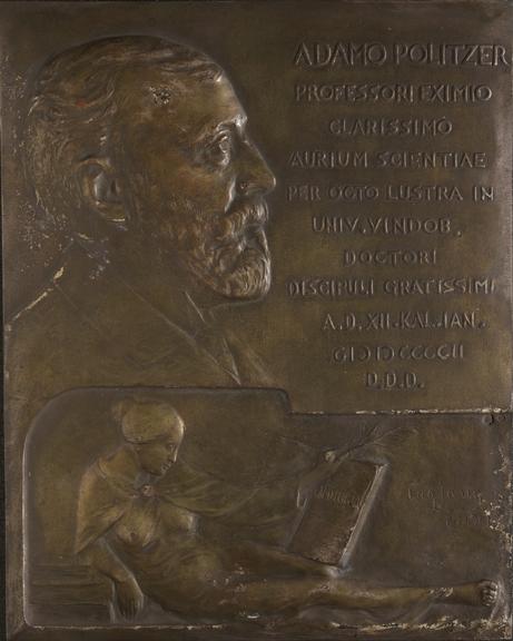 Plaque commemorating Adam Politzer | Science Museum Group Collection