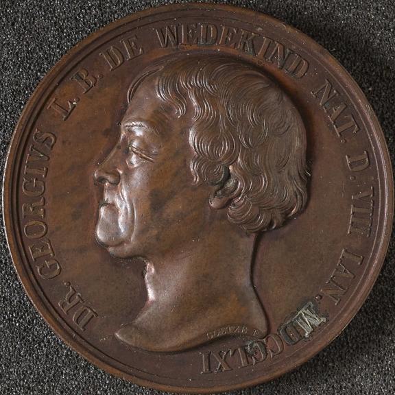 Medal commemorating 50 years service of Dr George Wedekind | Science ...