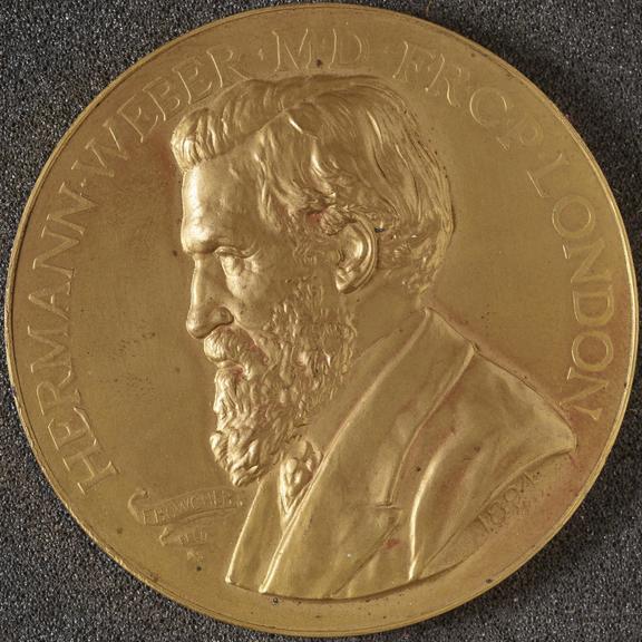 Circular gilded bronze medal | Science Museum Group Collection