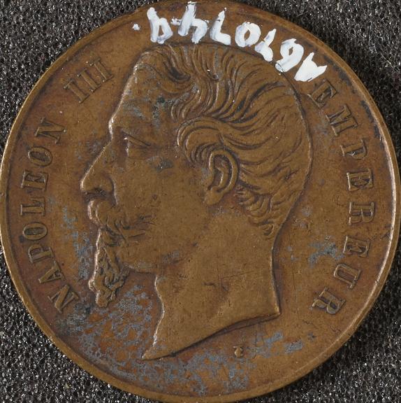 Small circular bronze medal | Science Museum Group Collection