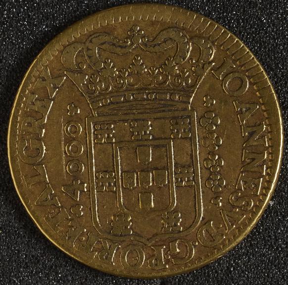 18th Century Gold Quarter-Doubloon coin (Portugal) | Science Museum ...