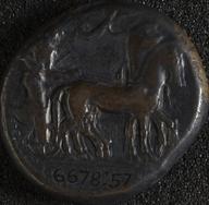 Tetradrachm coin of Gela (Sicily - Ancient Roman) | Science Museum ...