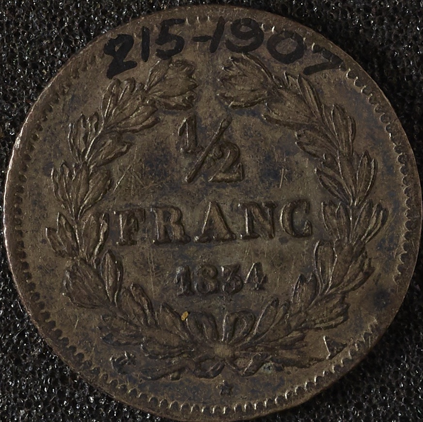 Half-Franc coin of Louis Philippe (France) | Science Museum Group ...