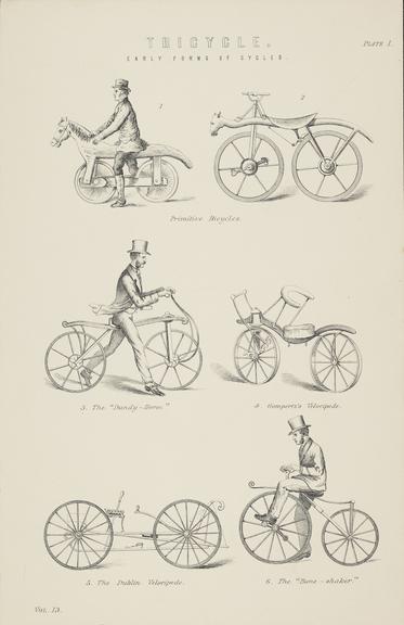 Tricycle, early form of cycle | Science Museum Group Collection