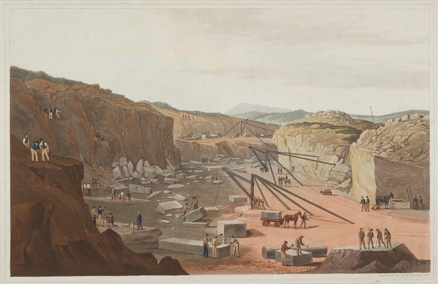 An Interior View of the Devon Haytor Granite Quarries | Science Museum ...