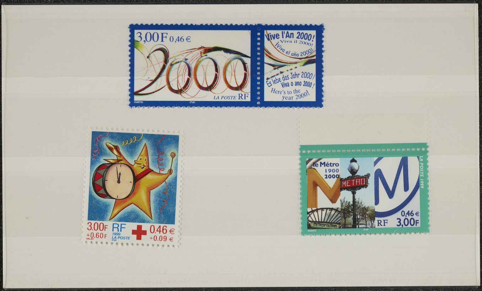 Selection of 3 stamps each 3FF | Science Museum Group Collection