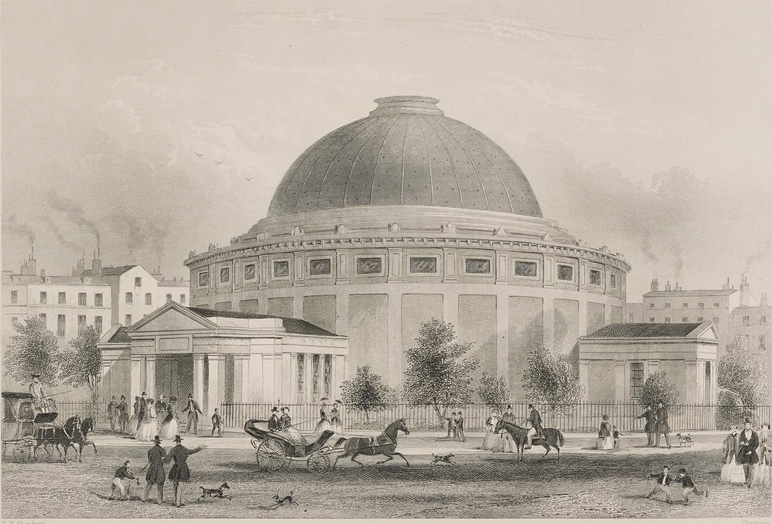 Engraving, Wyld's Monster Globe | Science Museum Group Collection