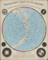 Astronomical diagram: Transparent chart of the heavens | Science Museum ...