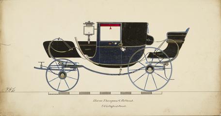 Design for a Dormeuse Chariot carriage | Science Museum Group Collection