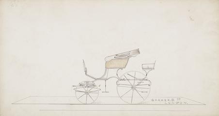 Design for a Spider Phaeton carriage | Science Museum Group Collection