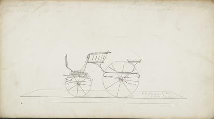 Design for a Spider Phaeton carriage | Science Museum Group Collection